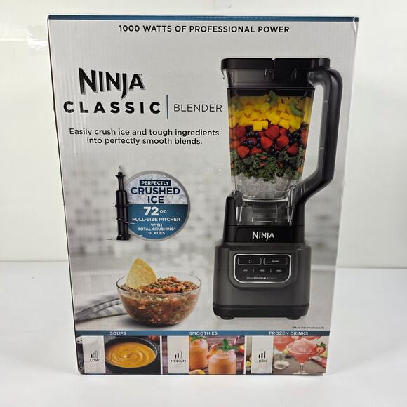Ninja | Kitchen | Ninja Classic Blender 00 Watts Low Medium High Speeds ...